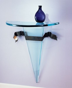Ice Cream – Glass Wall Table | Marc Konys Glass Design
